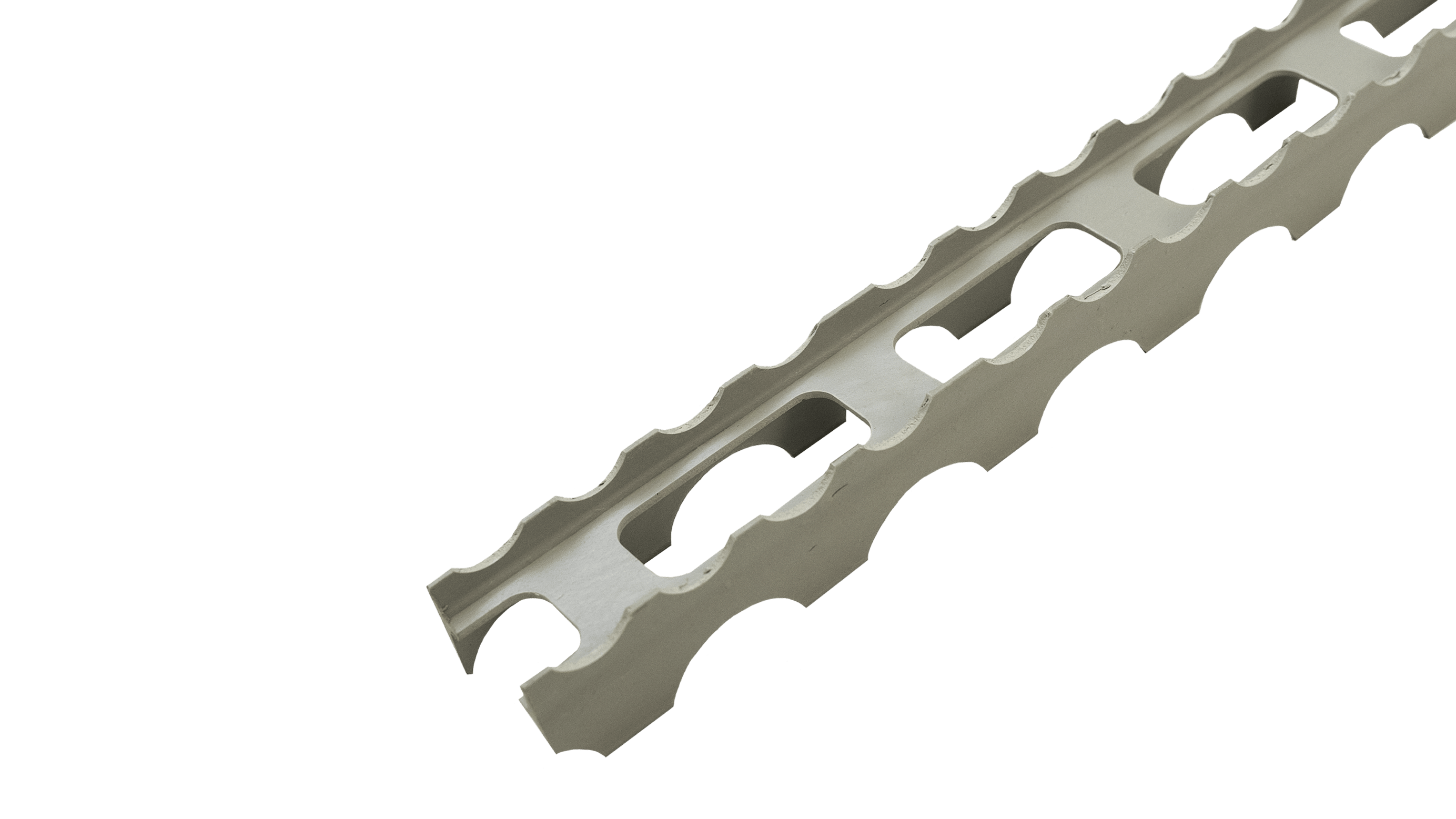 DRUNTERLEISTE “H-shape” with cut-outs and grid notches - Nevoga